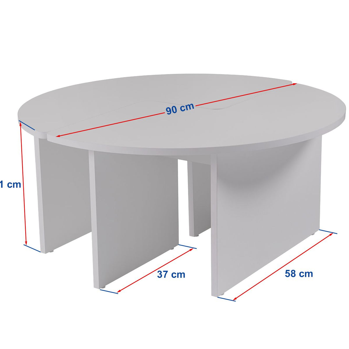 S-Curve Coffee Table Set – Sleek Black Finish – Karrari