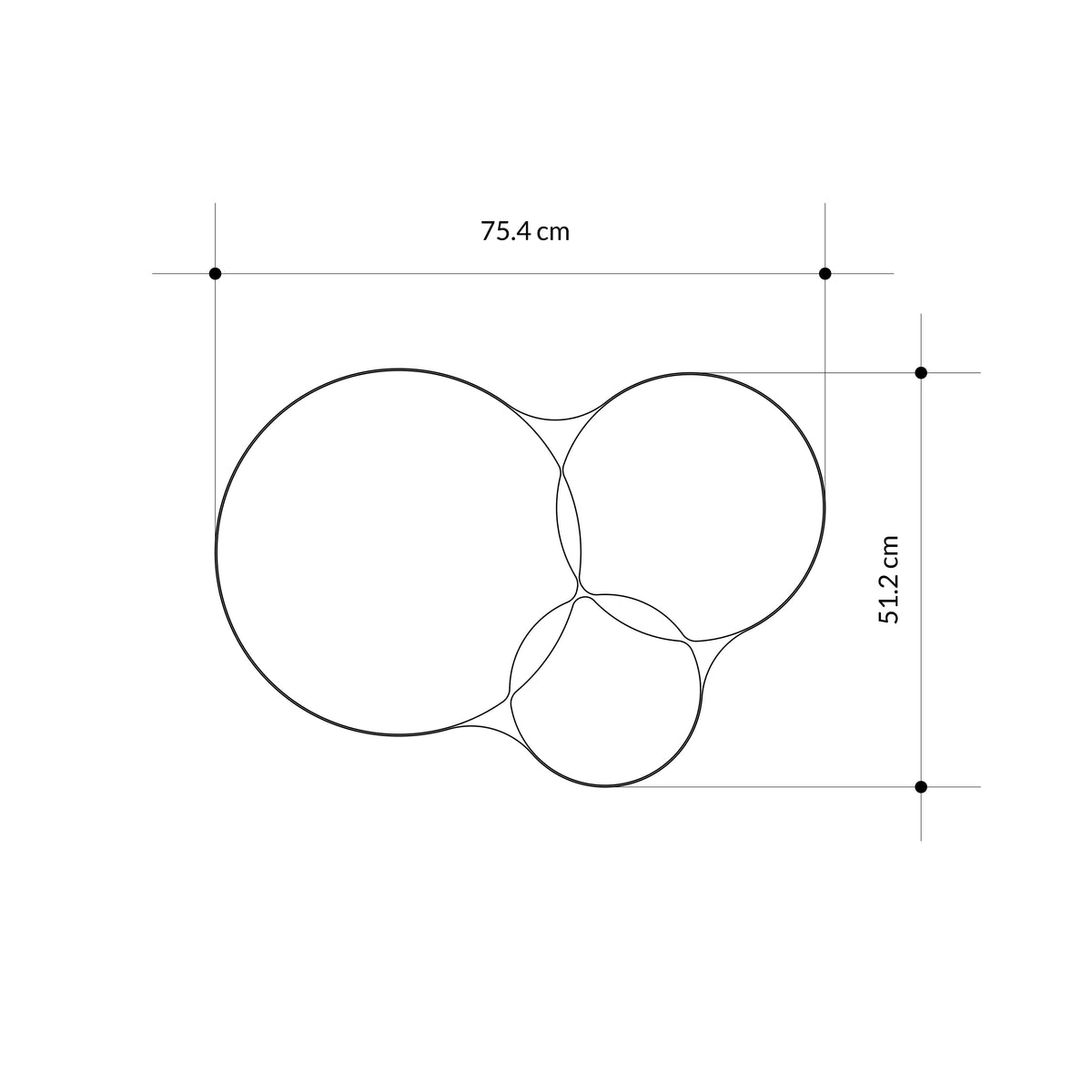 Contemporary Mirror, 75.4cms – Karrari