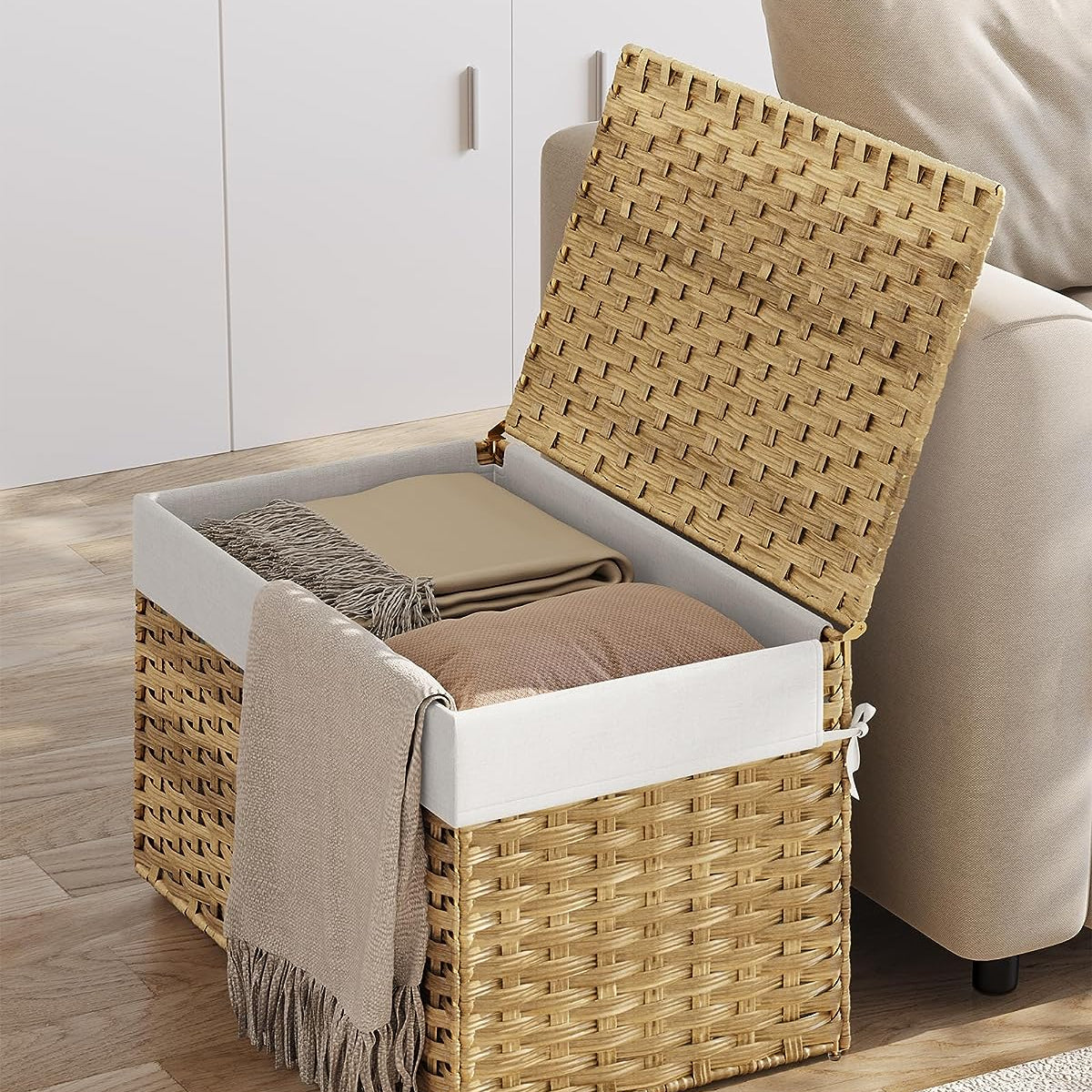 Storage Basket, 105L Laundry Basket with Lid – Karrari