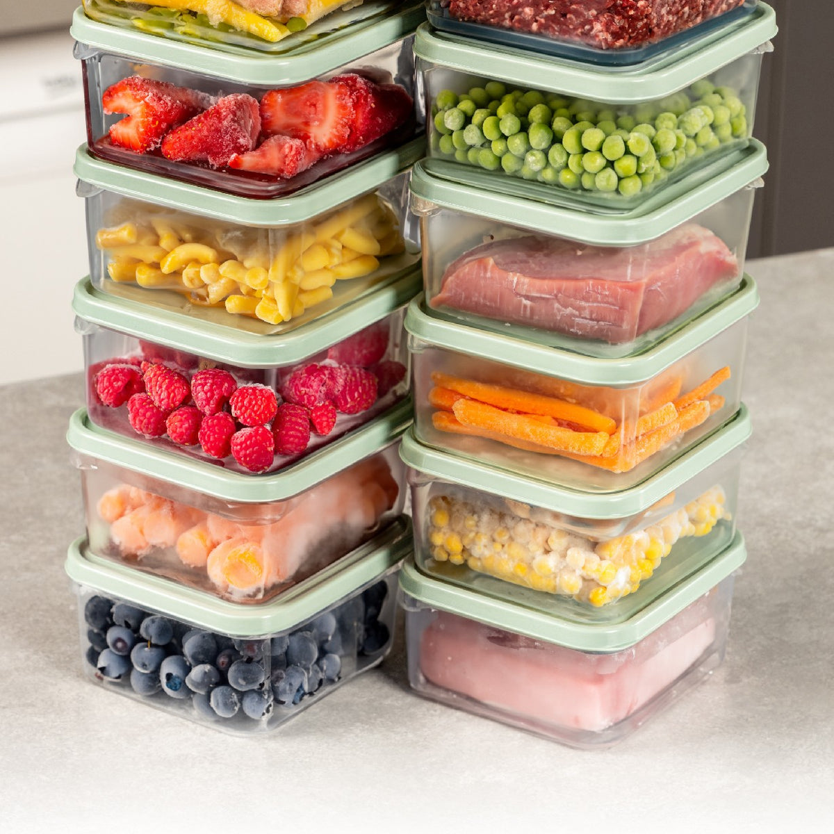 Airtight Freezer-Safe Food Storage Container Set – 12 Pieces – Karrari