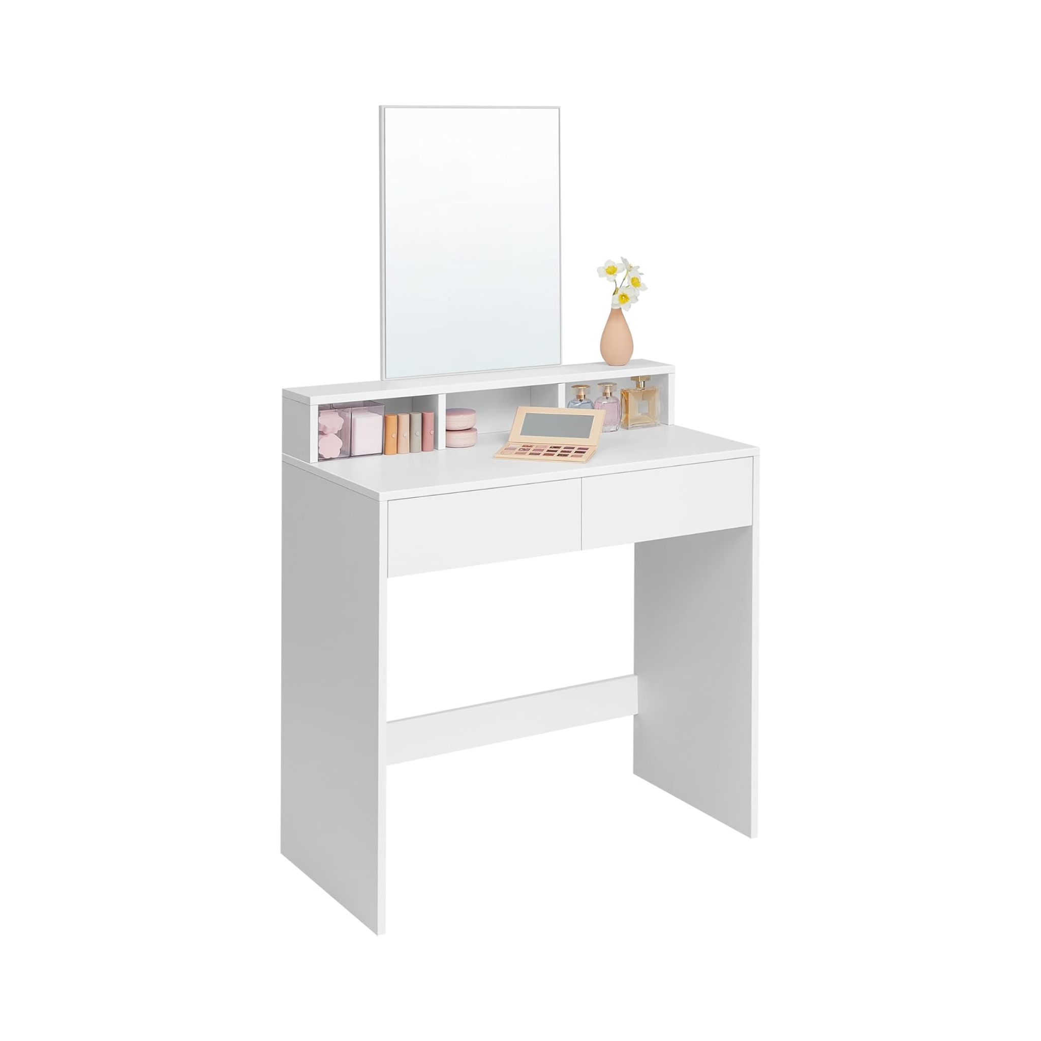 Dressing Table – Large Mirror, Drawers & Compartments